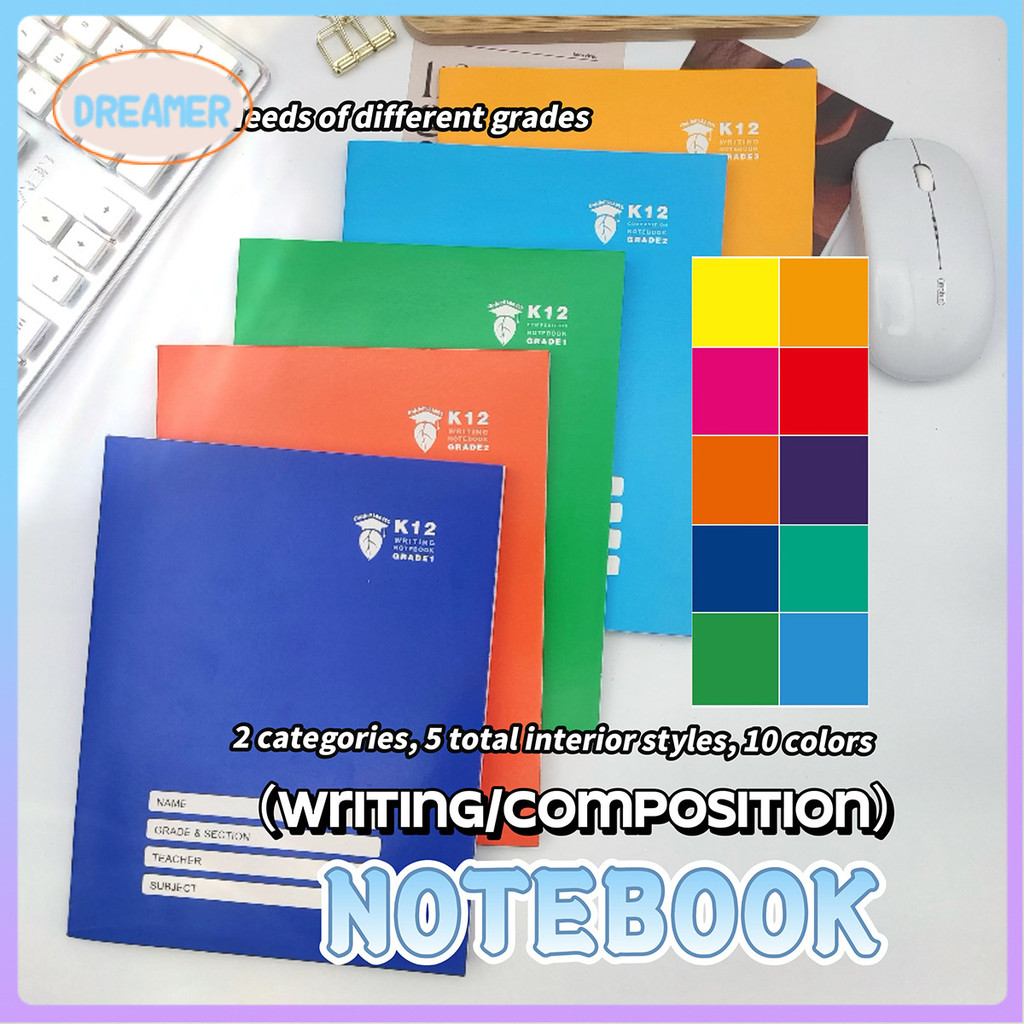 K12 Composition writing notebook school supplies for grade 1-3 Notepad ...