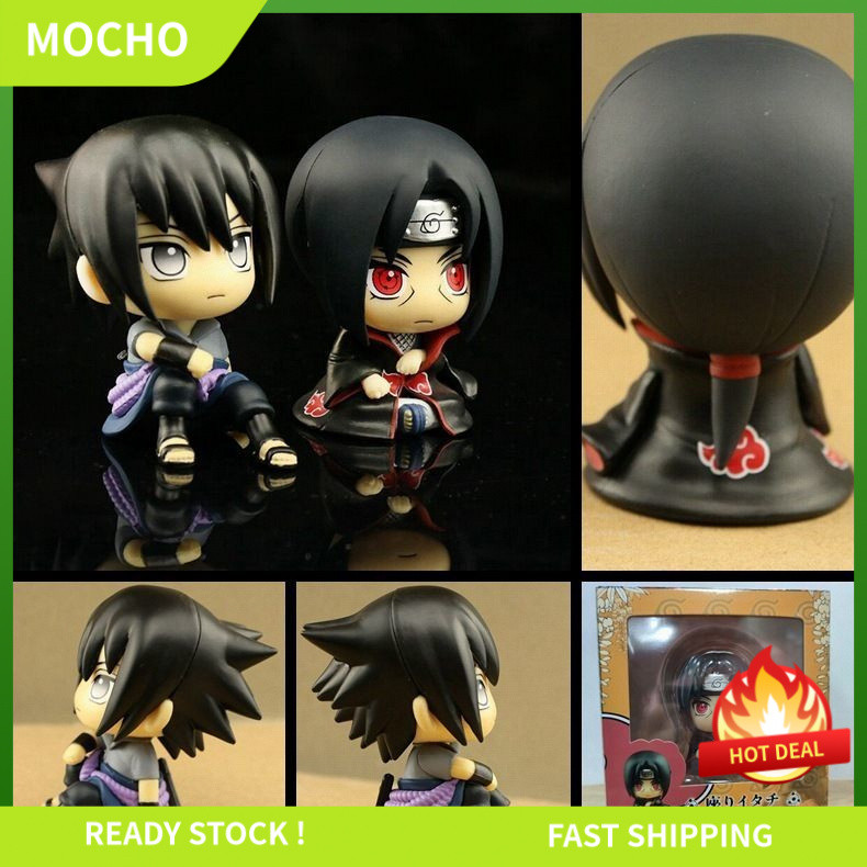 Naruto Uchiha Sasuke Uchiha Itachi Sitting Posture Q Version Doll Model ...