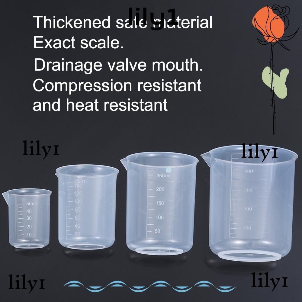 LILY Transparent Mug Scale Water bottle Pour Spout Graduated cup ...