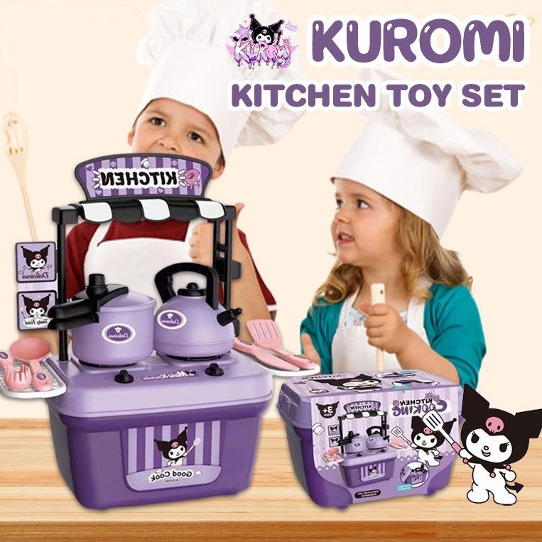 Sanrio Kuromi Kitchen Play House Boys And Girls Kitchen Set Toys ...