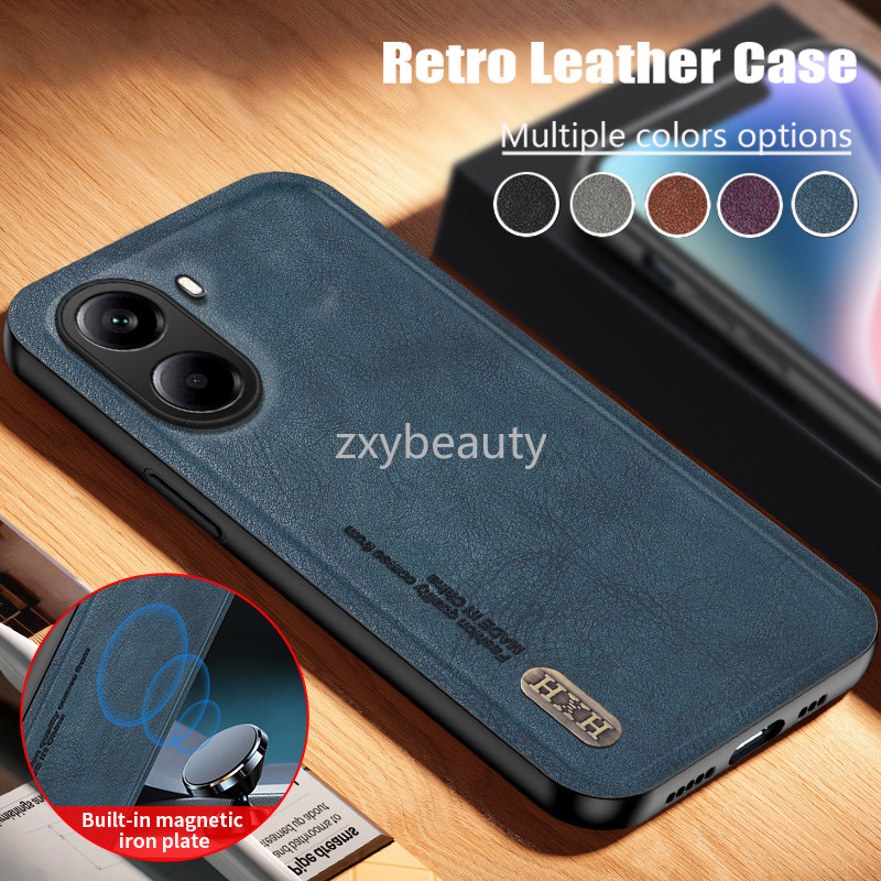 Casing For Xiaomi POCO X7 Pro 5G 2025 Phone Case Retro Leather Soft ...