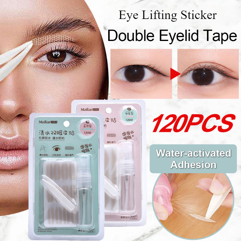 120Pcs Eye Lifting Sticker Invisible Waterproof Double Eyelid Tape Lace ...