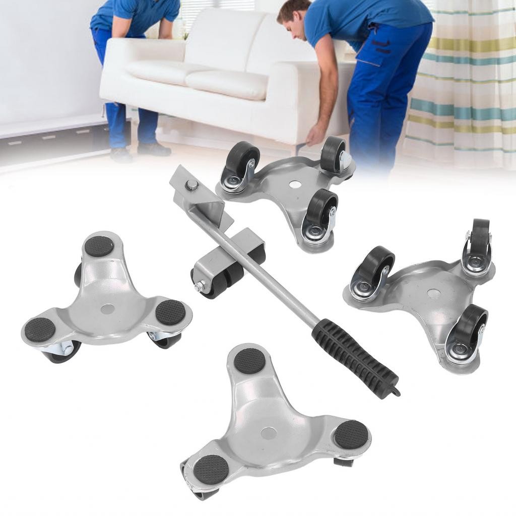 Triangular Moving Wheel ABS Casters Furniture Mover Dolly Set with 180 ...