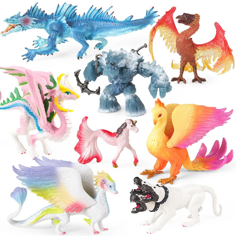Phoenix Cerberus Ice Monster Model Cerberus Griffin Dragon Dinosaurs ...