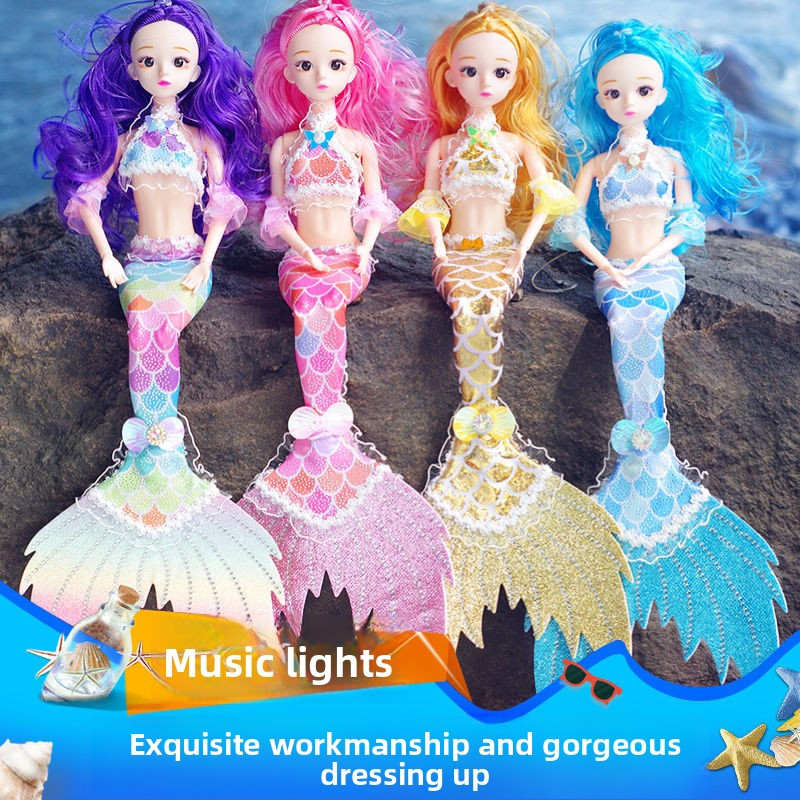 [2025NEW]Mermaid Princess Little Fairy Doll Children Girl Internet ...