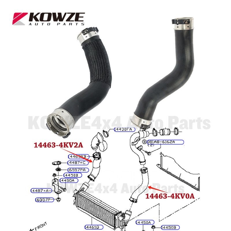 Inter Cooler Intake Air Hose for Nissan Navara NP300 Frontier D23 YD25 ...