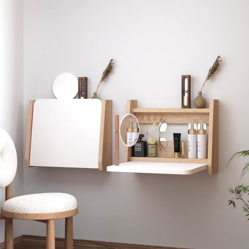 Dressing Table Small Size Folding Table Wall-Mounted Dressing Table ...