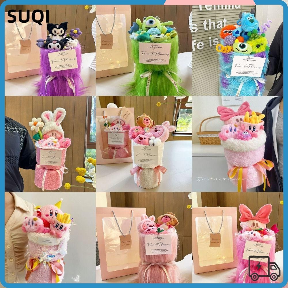 HI-SUQI Loopy Kirby Bouquet, Cartoon Sanrio Anime Figure Plush Doll ...