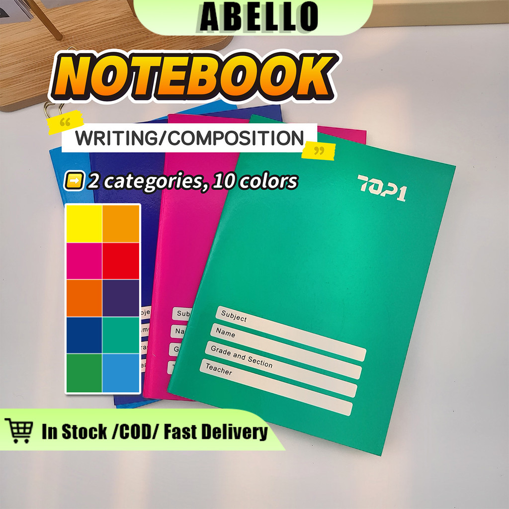 10Pcs/Set Composition Writing Notebook Grade 1-5 School Stationery ...