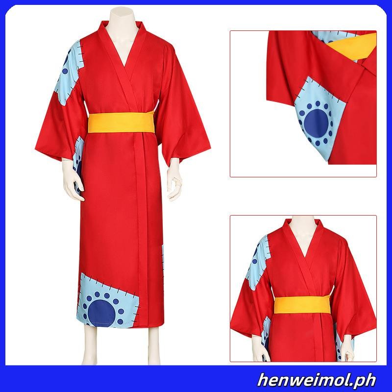 Japanese Man One Piece Wano Country cos Luffy Zoro Trafalgar Lo cosplay ...