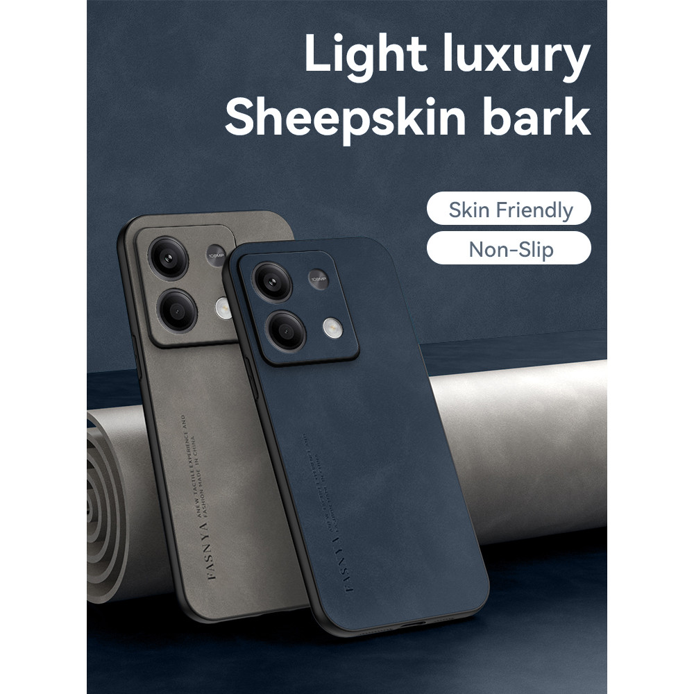 For poco x6 pro 5g xiaomi poco x6 Case Frosted Soft Vintage Leather ...