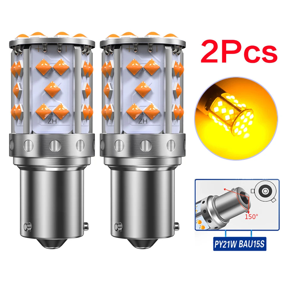 A pack 1156 P21W ba15s Bau15s PY21W 7507 LED Canbus No Hyper Flash Turn ...