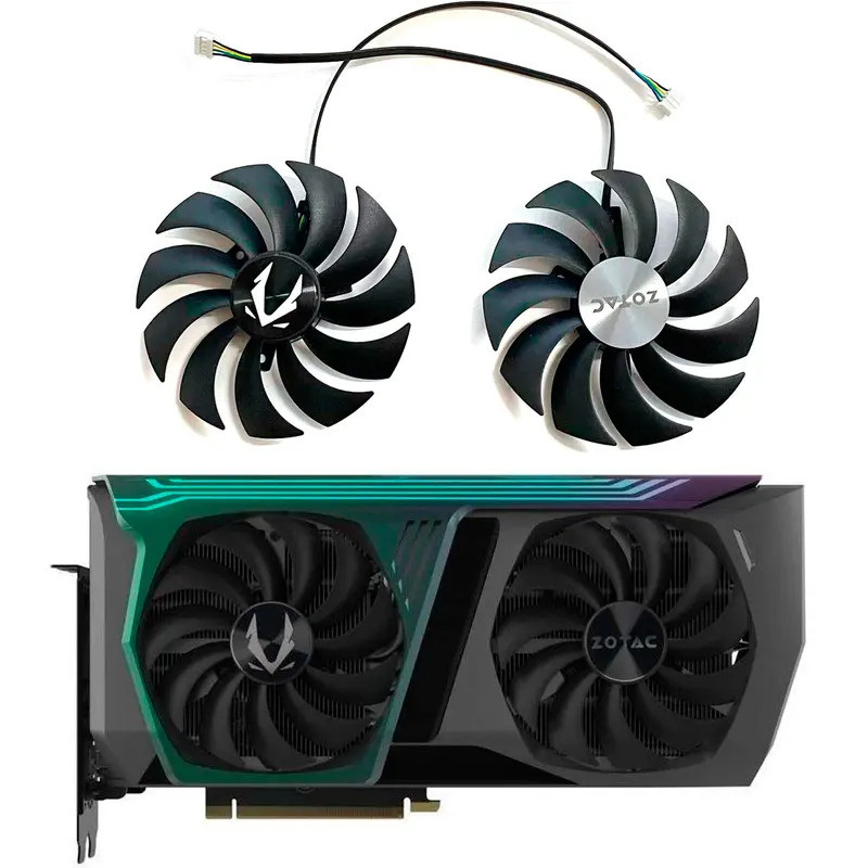 100mm GAA8S2U CF1010U12S 12V 0.45A RTX3070 GPU Cooling Fan For Zotac ...
