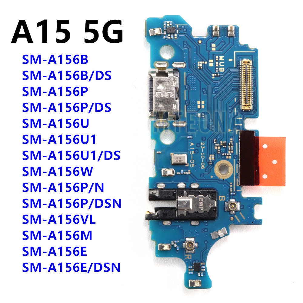 USB Type-C Fast Charging Port Board Flex Cable Connector Parts for Samsung Galaxy A15 5G A156B ...