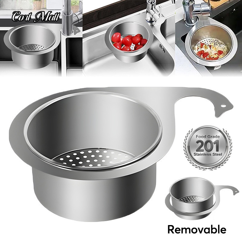 Kitchen drain rack stainless steel kitchen sink filter rack kitchen ...