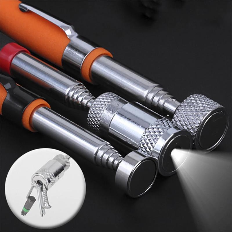 Stainless Magnetic Telescopic Pick Up Tool with LED Light Extendable ...