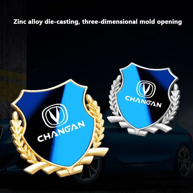 3D Metal Car Trunk Window Side Emblem Badge Decal Sticker For Changan ...
