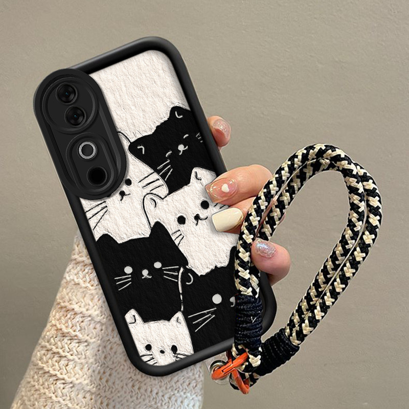 HP HITAM PUTIH For the latest vivo V40 Lite cellphone casing, black and ...