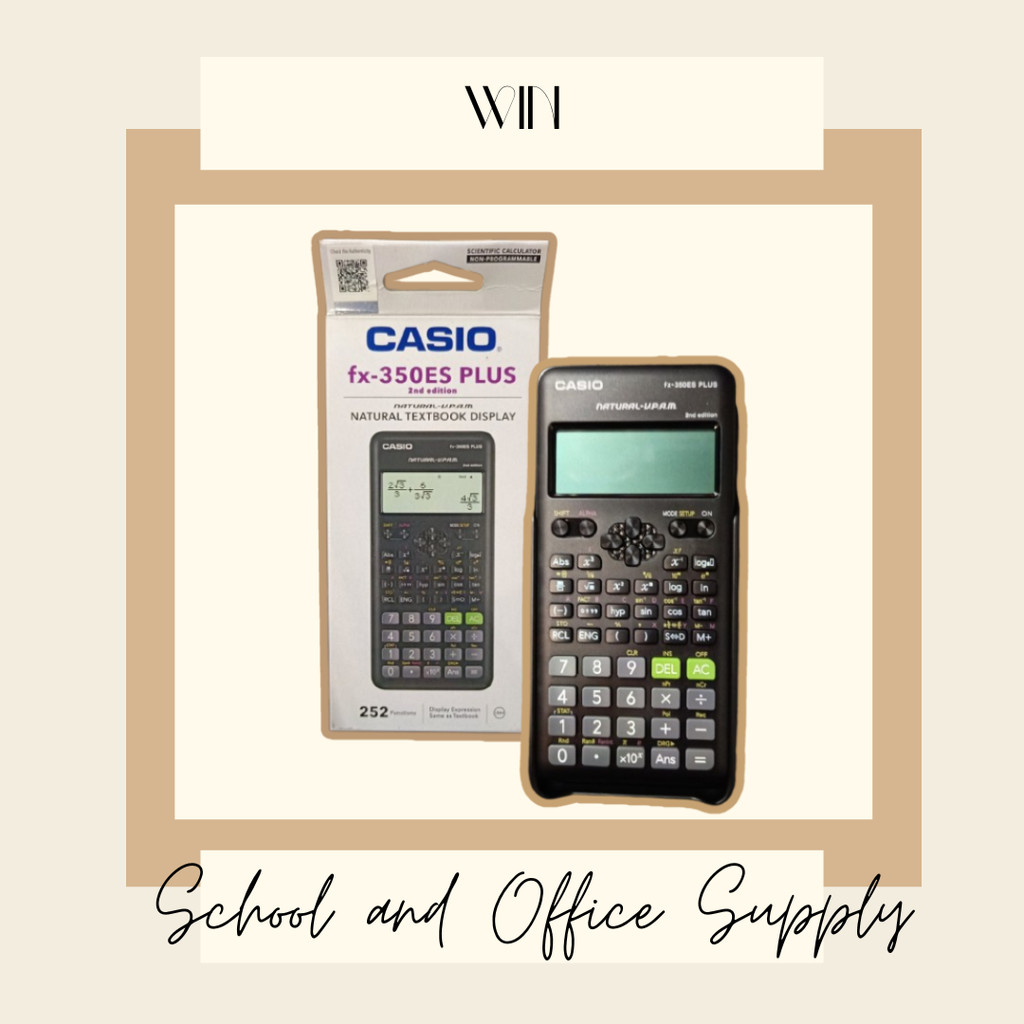 Casio Scientific Calculator fx-350es Plus | Shopee Philippines
