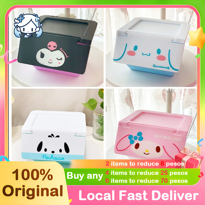 Sanrio Stackable Organizer Storage Box Desktop Flip Top Organizer Gummi ...