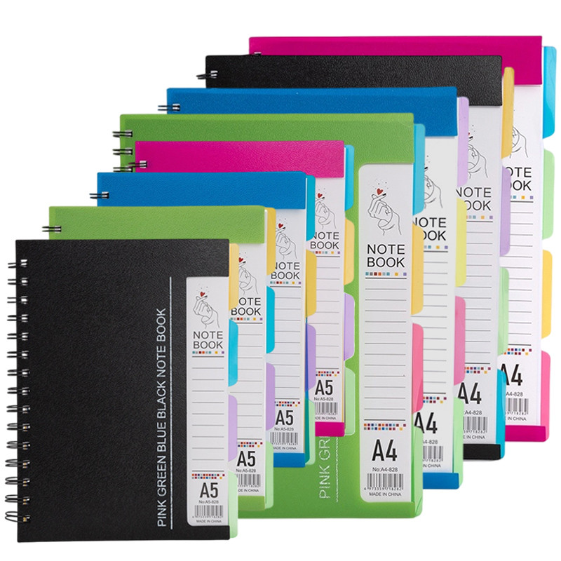 96-Sheet Spiral Notebook - A5/A4 College Ruled Lined Paper with ...