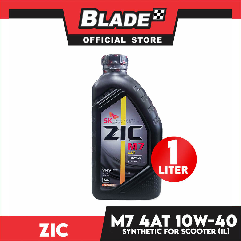 SK ZIC M7 4AT 10W-40 Synthetic For Scooter 1 Liter | Shopee Philippines