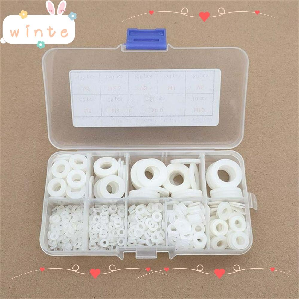 WINTE 780Pcs Nylon Washers, M2 M2.5 M3 M4 M5 M6 M8 M10 M12 9 Sizes ...