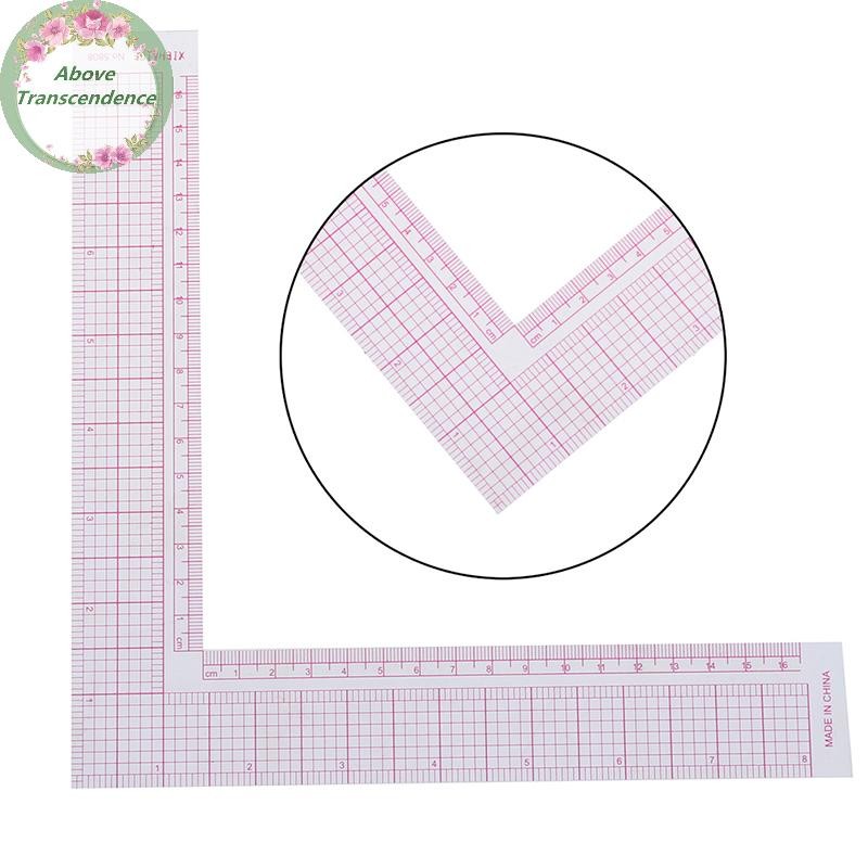 Above Tailor Drawing Craft Tool L-shape Ruler Sewing Square Curve Ruler ...