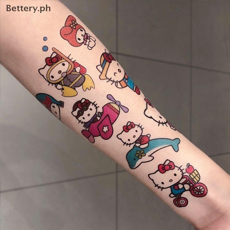 [ety] 22 Sheets/Set Sanrio Hello Kitty Temporary Tattoos Stickers ...