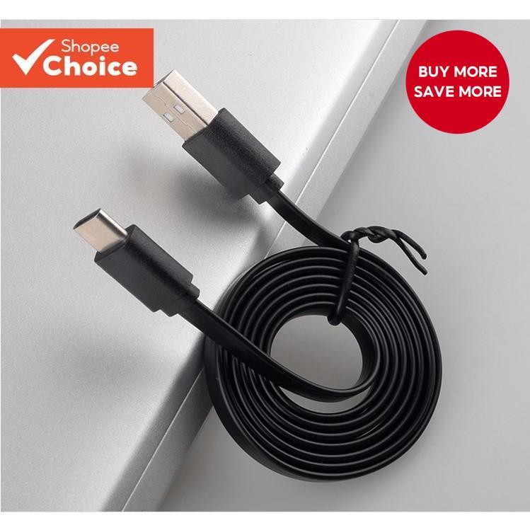 D9.1 Short USB Type C Cable 1FT, Flat Flexible USB C to USB A Cord USB ...