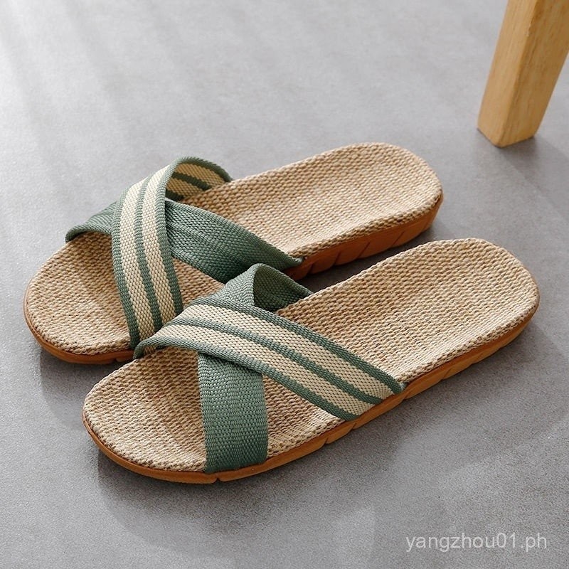 Linen Cool Slippers Hot-Selling Indoor Elegant Linen Slippers ...