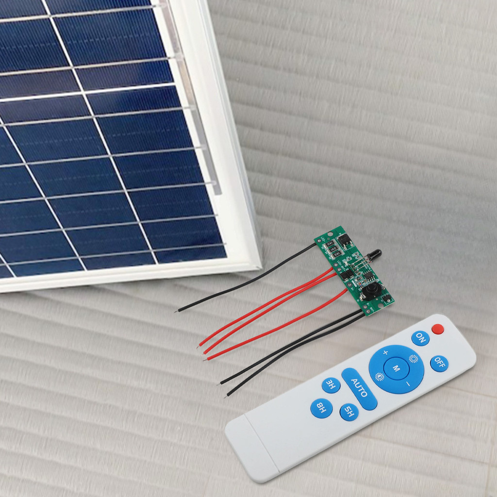 3 2V 3 7V Solar Light Circuit Board with Remote Control Timing Features ...