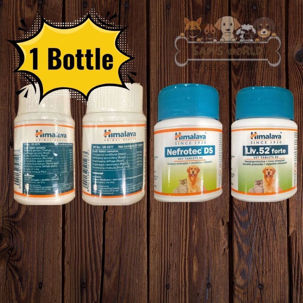 [1 BOTTLE] Himalaya Tablets Liv.52 Forte, Nefrotec, Nefrotec DS ...