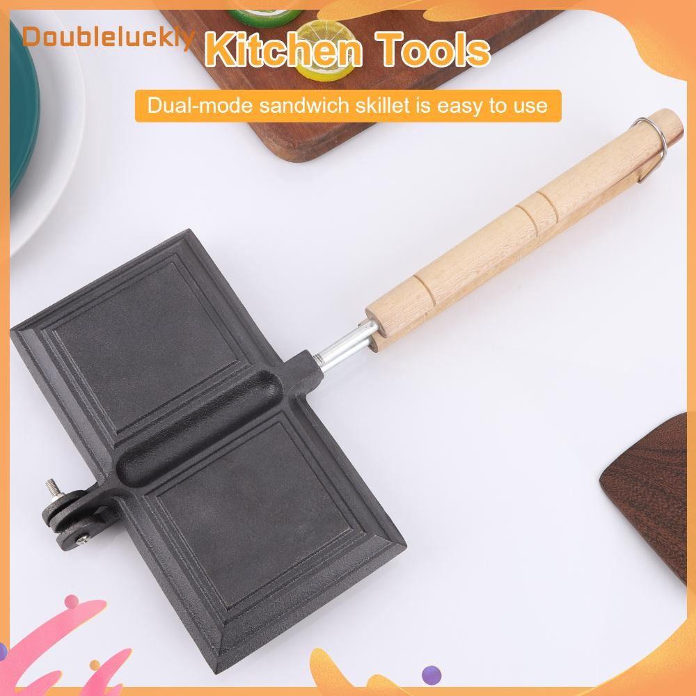 Cast Iron Sandwich Maker Double Sided Sandwich Toaster Removable for ...