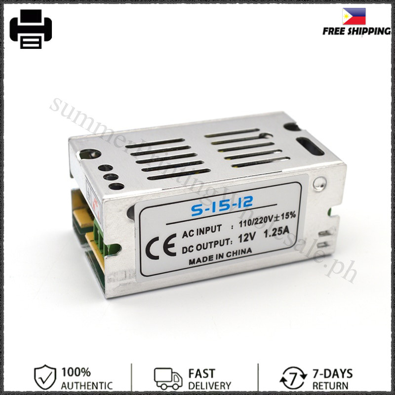 Switching Power Supply 12V 1.25A Lighting Transformers AC 110V 220V To ...