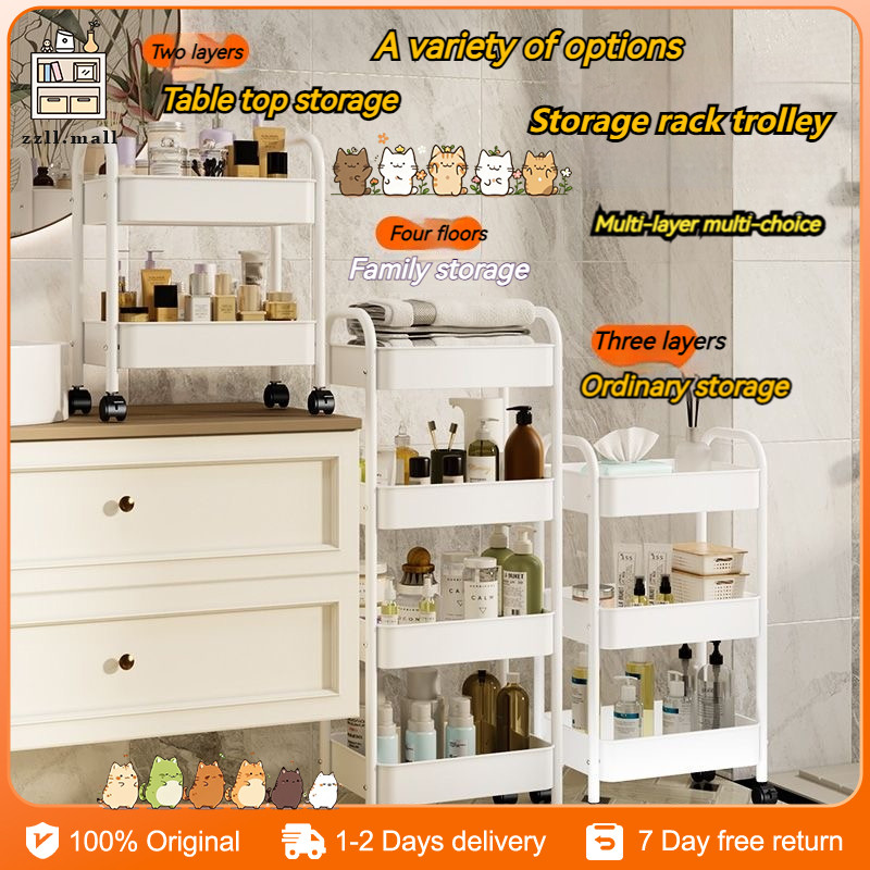 Trolley Cart Organizer Moving Rack Bathroom Organizer Rack Kitchen ...