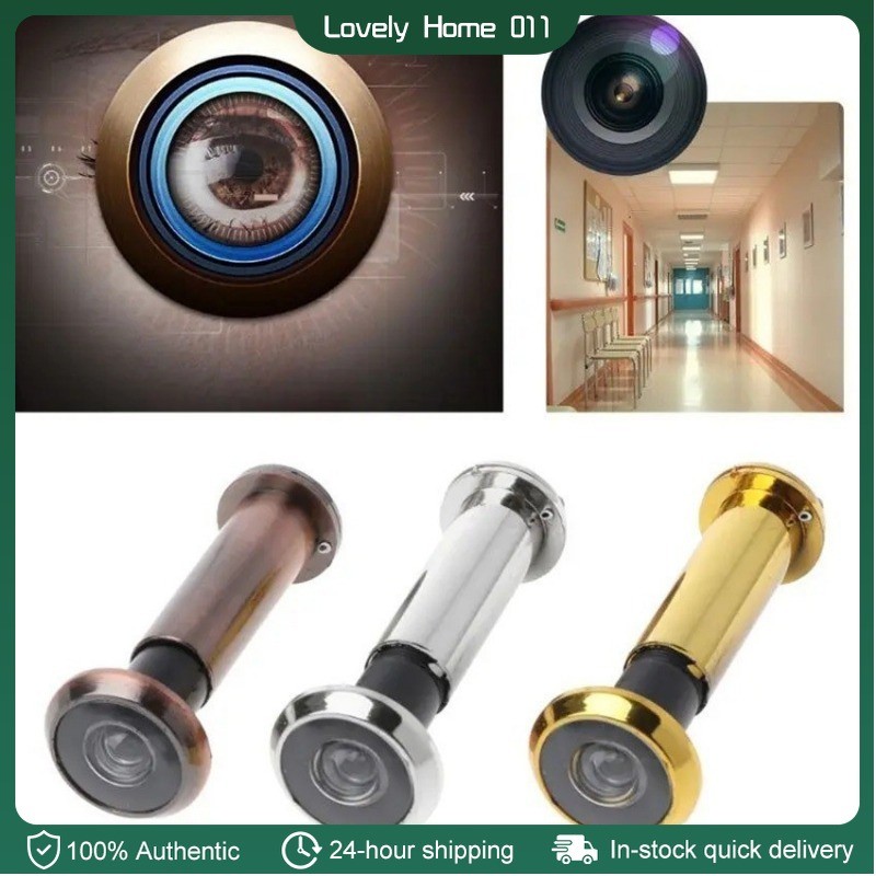 Door Peephole 220 Degree Angle Eye Sight Hole Glass Lens Door Viewer ...