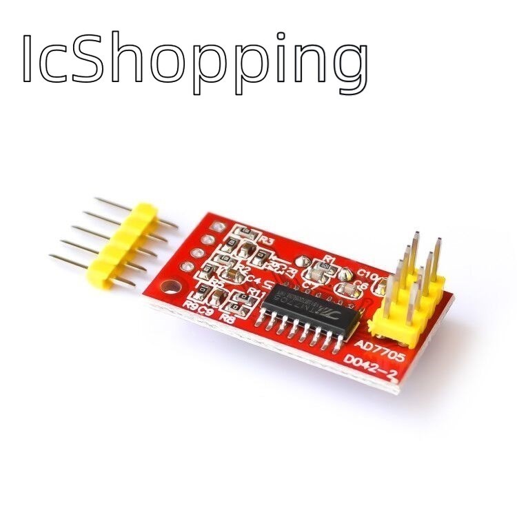 AD7705 Dual 16 bit ADC Data Acquisition Module Input Gain Programmable SPI Interface TM7705 ...