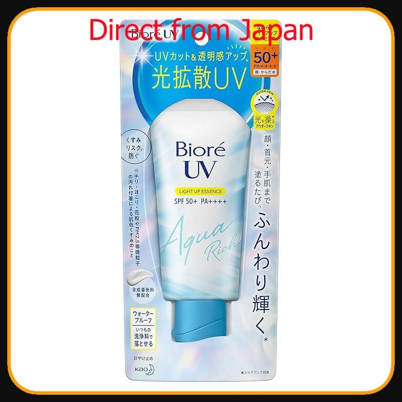 Biore UV Aqua Rich Light Up Essence 70g SPF50+ / PA++++ Sunscreen 70g (x 1) | Shopee Philippines