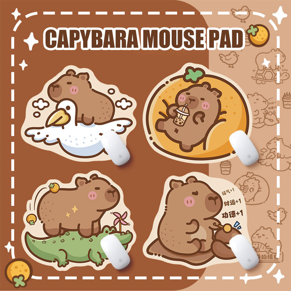 Capybara Mouse Pad Desk Pad Non-Slip Home Office Computer Desk ...