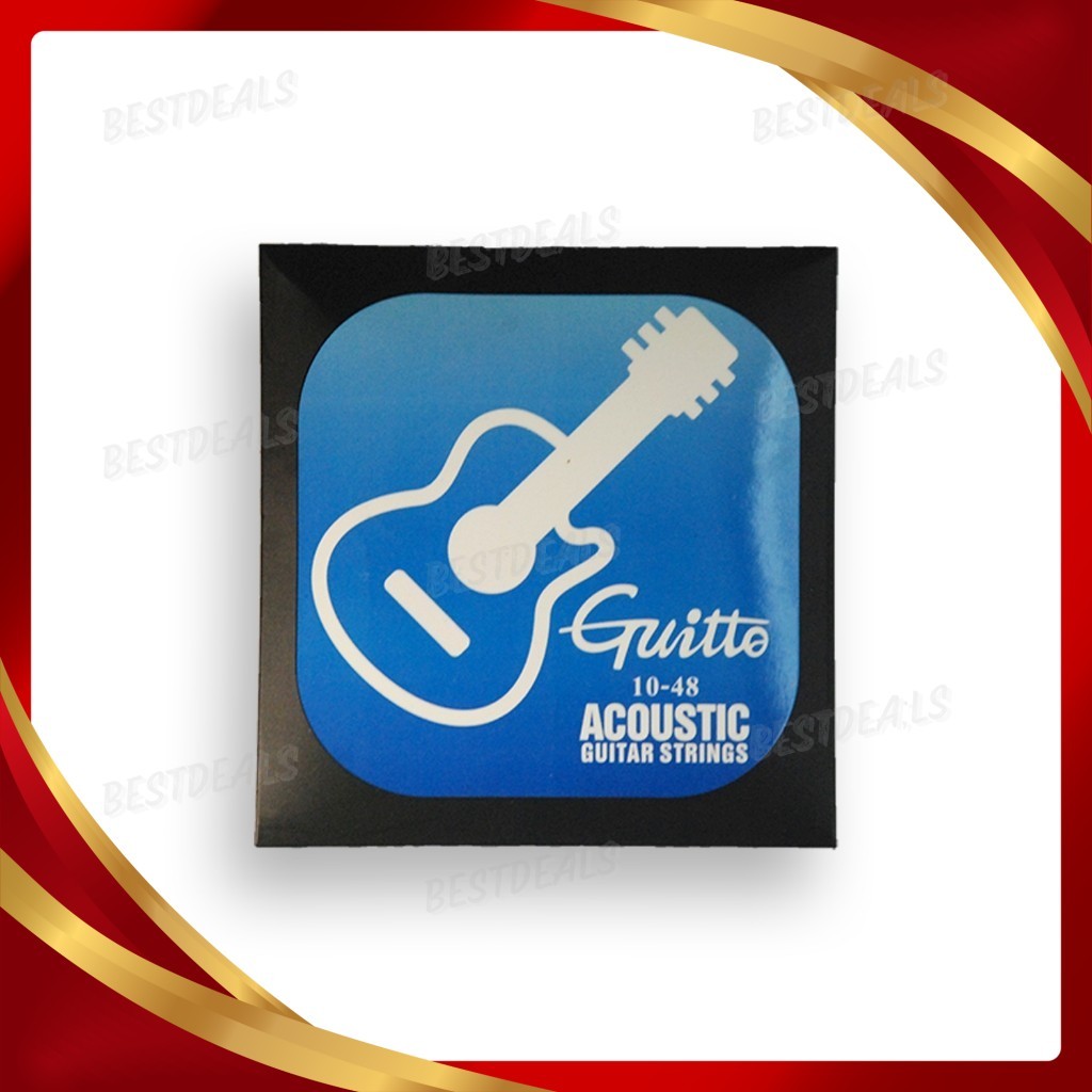 Guitto GSA-010 Acoustic Guitar String 10-48" (Hexagon steel core ...
