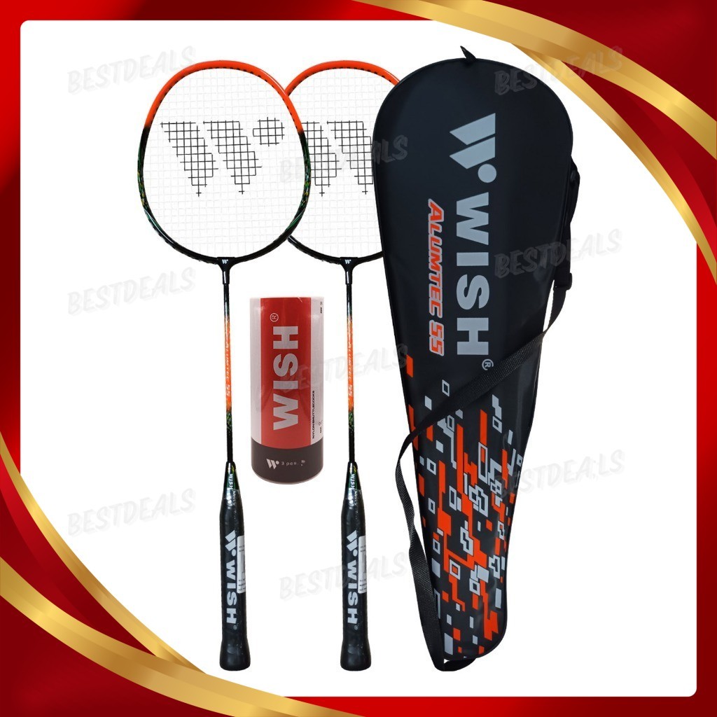 Wish Alumtec55 Badminton Racket (w/bag) | Shopee Philippines