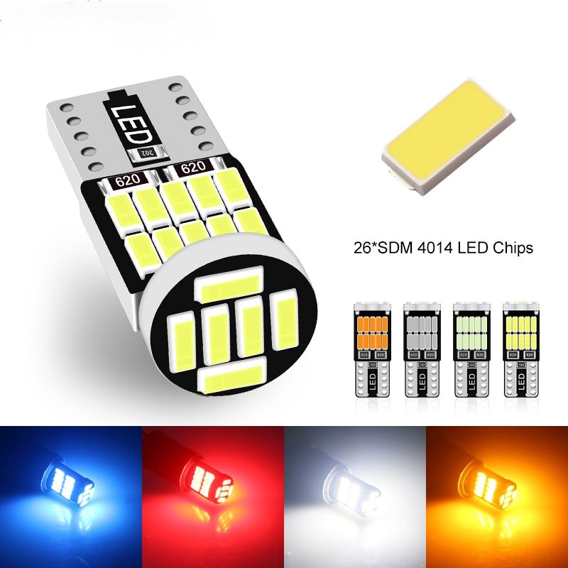 T10 Led Bulb W5W WY5W 194 168 26SMD LED Dome Light Peanut Bulb Car ...