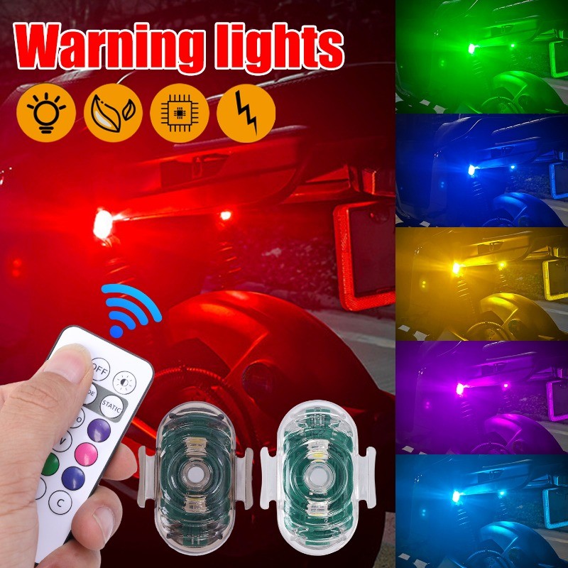 LED Wireless Car Warning Light - Motorcycle Flashing Warning Lamp ...