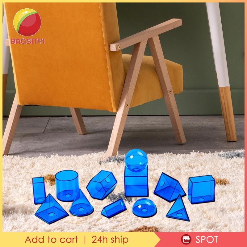 [Baosity1] 12x Geometric Solids 3D Geometric Shapes,Geometry,Early Math ...