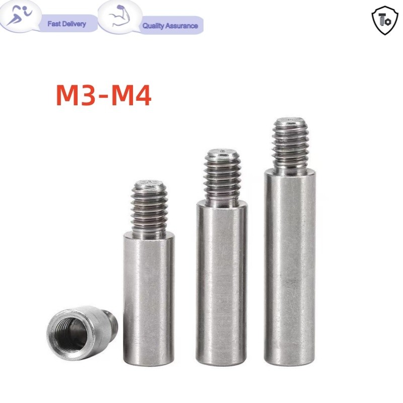 304 Stainless Steel Single Head Cylindrical Nut M3M4 Round Extension ...