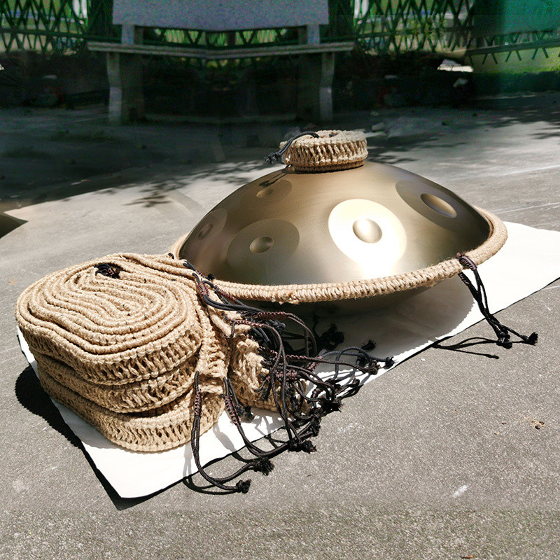 Hand Disc Musical Instrument handpan Braided Rope Exquisite Edging Hand ...