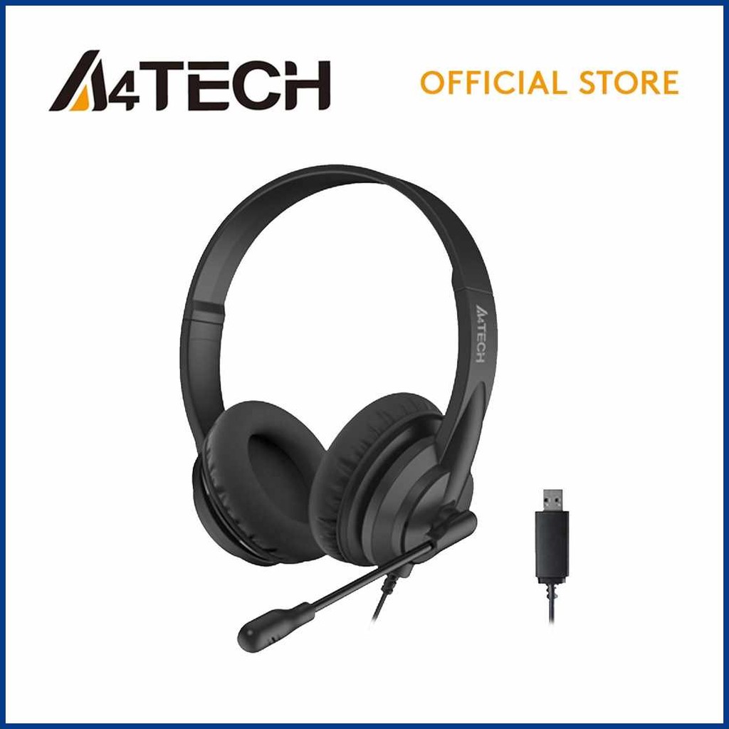 A4Tech(nM}HU-10`U`High`K&Performance`L&USB`t&Headset{t'Black | Shopee ...