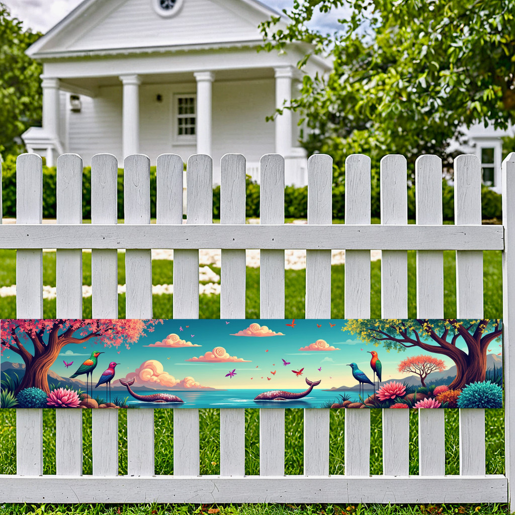 Vibrant Nature Landscape Banner Backdrop for Events Parties Decor ...