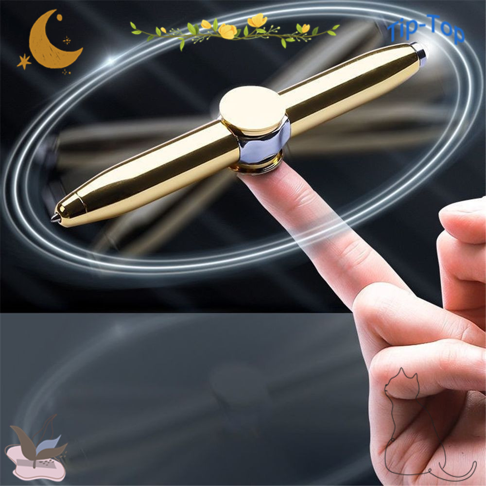 TIP-TOP Fidget Spinner Pen Decompression LED Rotate Gyroscope | Shopee ...